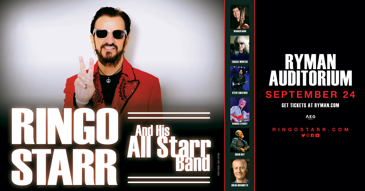 Tunespeak / Ringo Starr, Ringo Starr & His All-Starr Band, and AEG Presents
